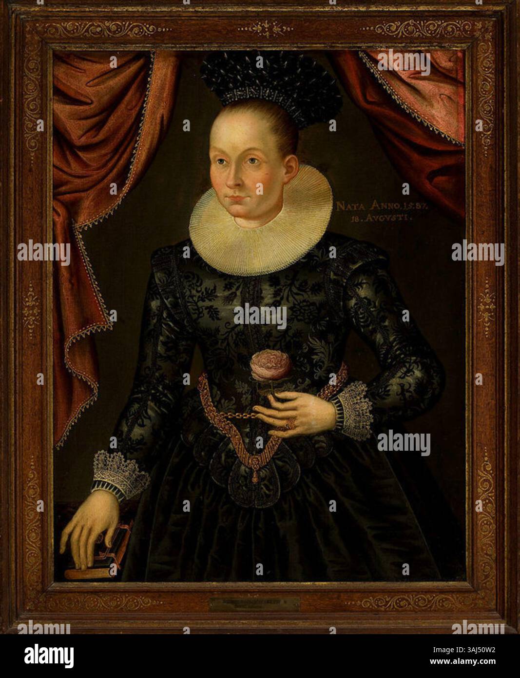 This 1600-1625 portrait, attributed to a follower of Anton Möller ...