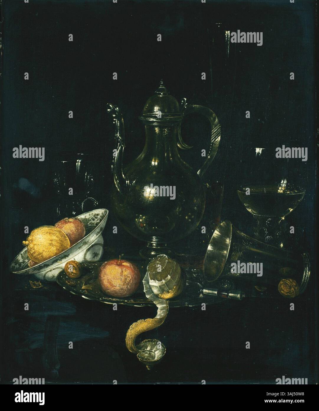 Willem Claesz Heda's 'Still Life with a Decanter, Glassware, and Fruit ...