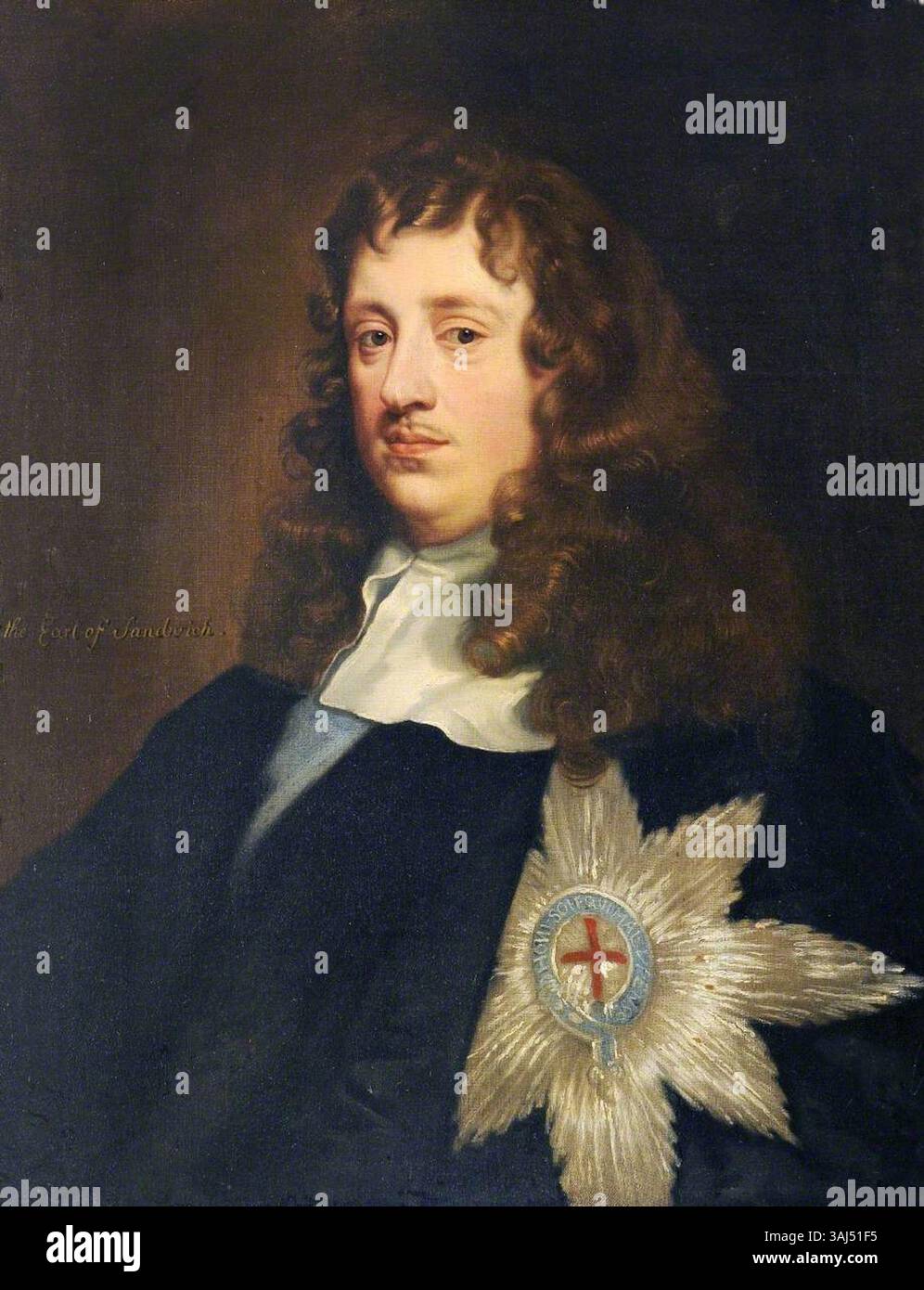This portrait of Edward Montagu, 1st Earl of Sandwich (1625-1672), by ...