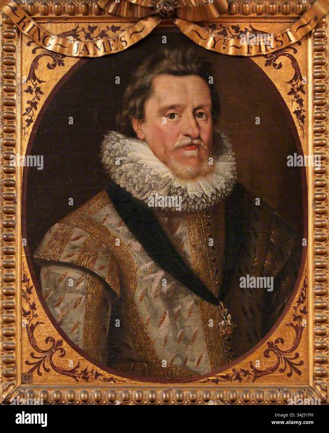 This portrait of King James I of England and VI of Scotland, painted ...
