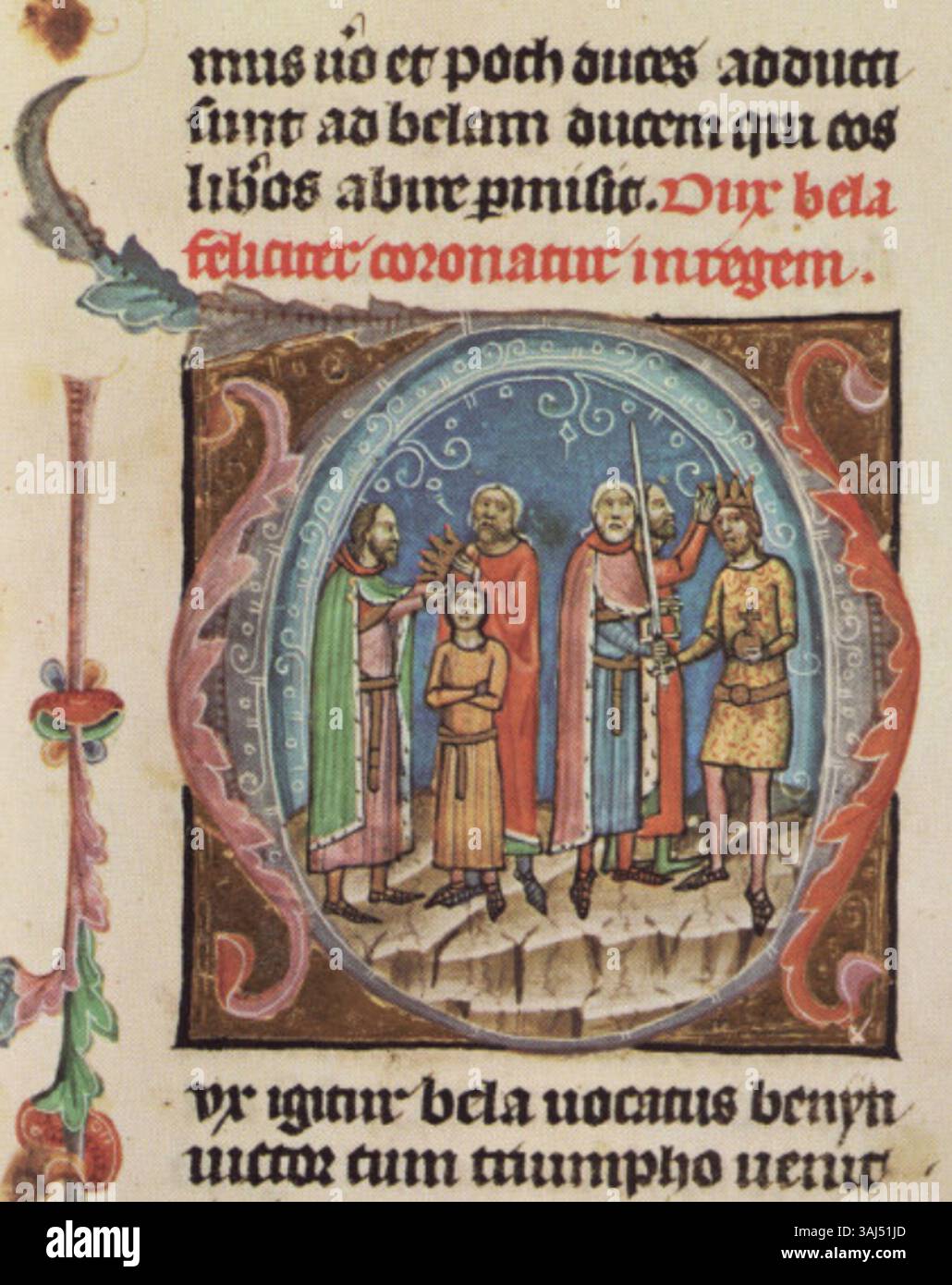 The *Chronicon Pictum* (1360), specifically page 67, depicts the ...