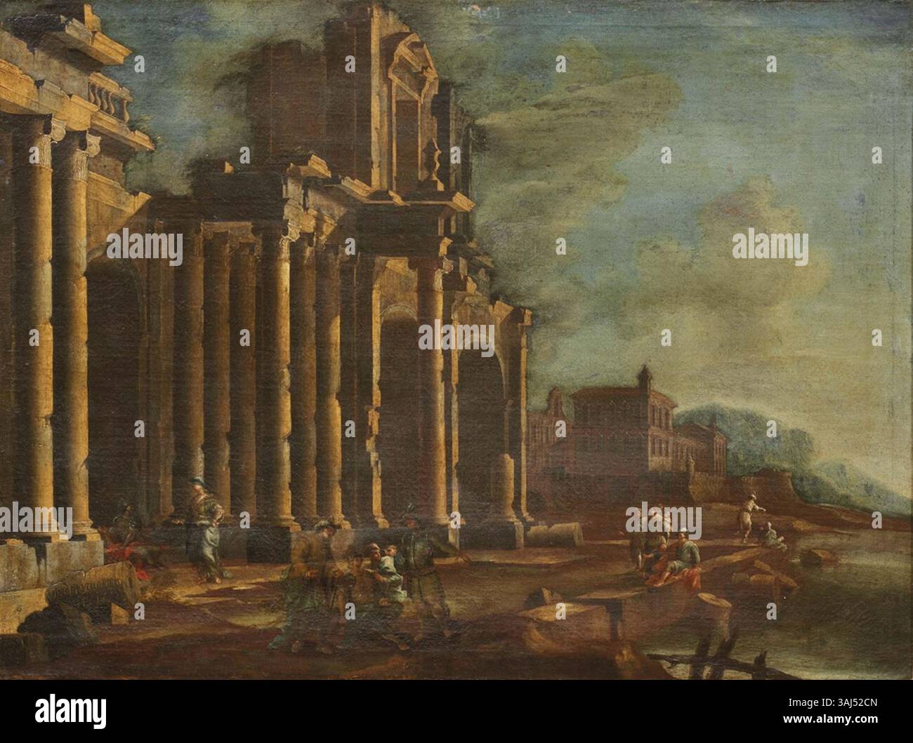 This oil painting by Vincenzo Greco, dating between 1683 and 1714 ...