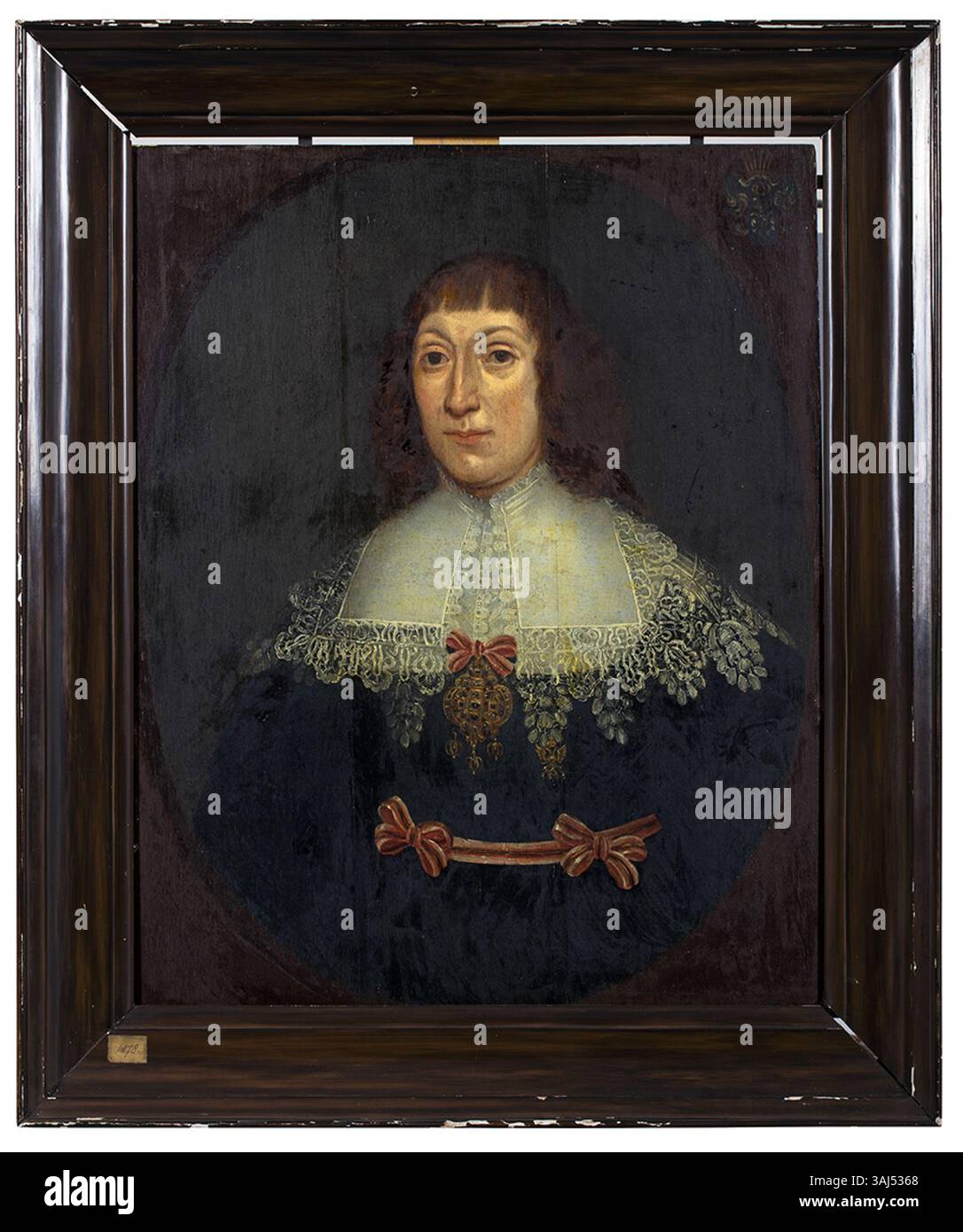 This 1685 portrait of Petronella Elisabeth Schade is painted on panel ...