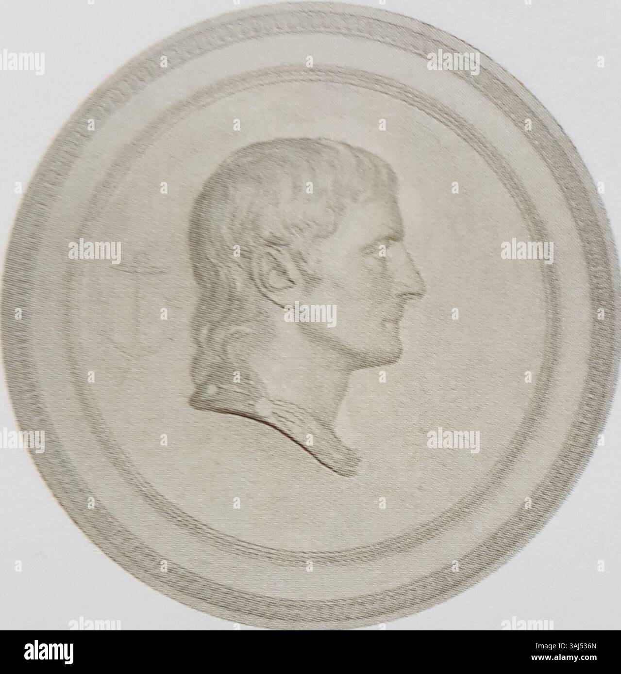 This plaster bust of Johan Gustaf Lagerbjelke, sculpted by Johan Tobias ...