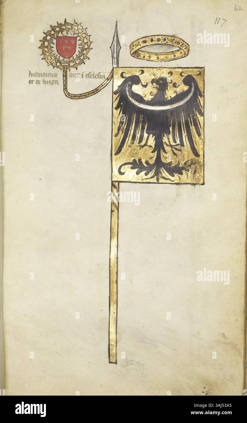 The royal insignia of the Ecclesiastical Duke of Nysa, used during the ...