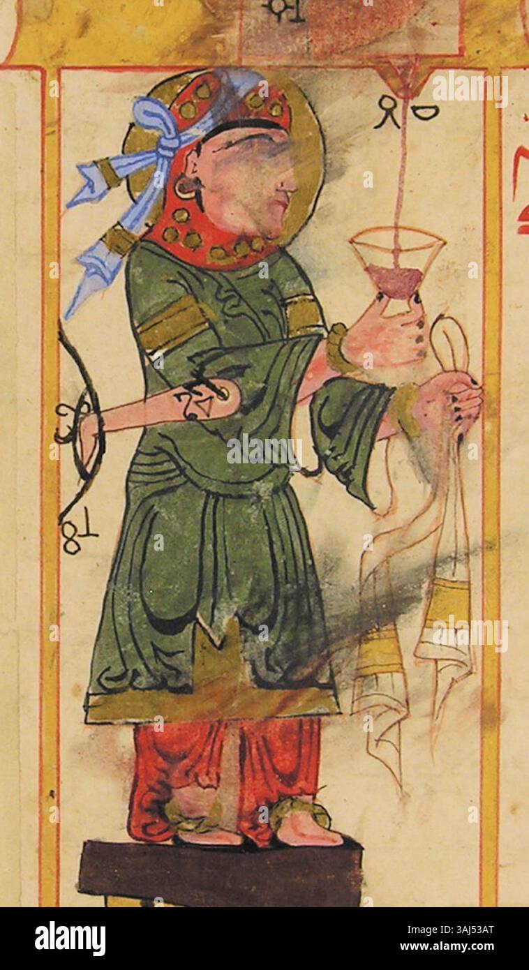 The 'Mechanical Female Servant' from a 13th-century manuscript ...