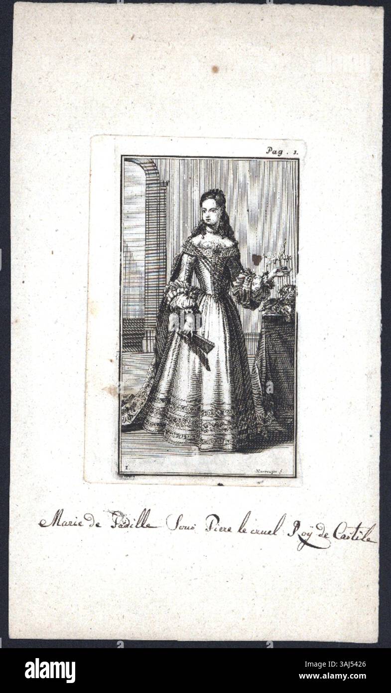 'María de Padilla' by Jacobus Harrewijn, painted in the late 17th ...