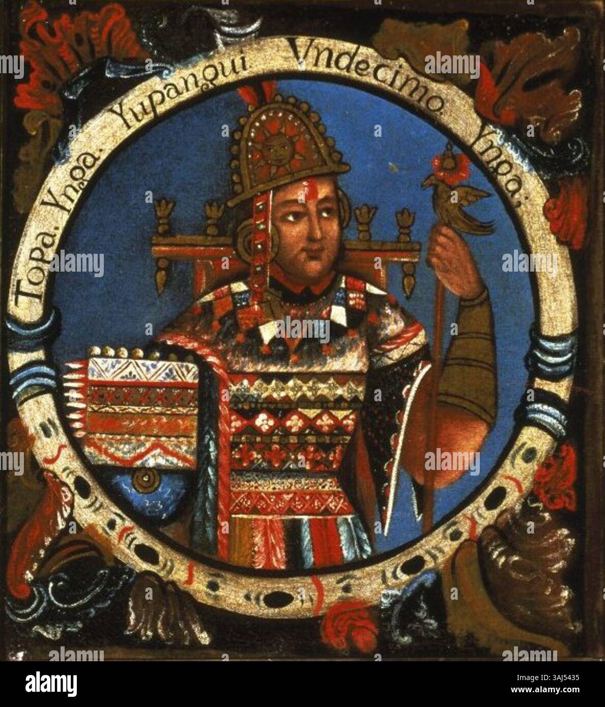 Tupac Yupanqui, the Eleventh Inca emperor, is depicted in this 18th ...