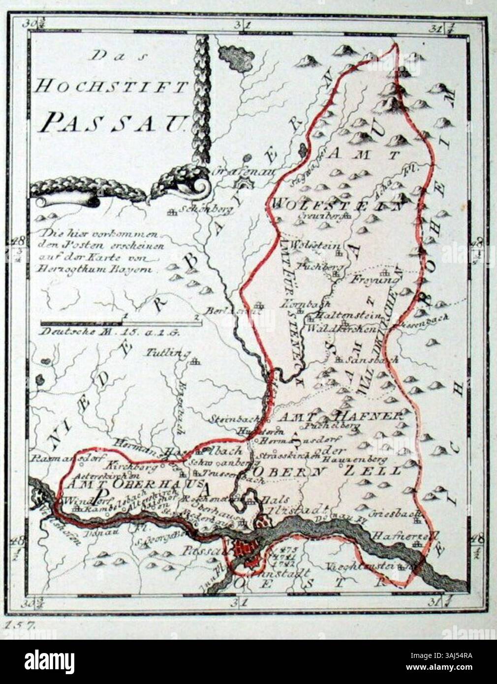 Colored copper engraving by Franz Johann Joseph von Reilly, depicting ...