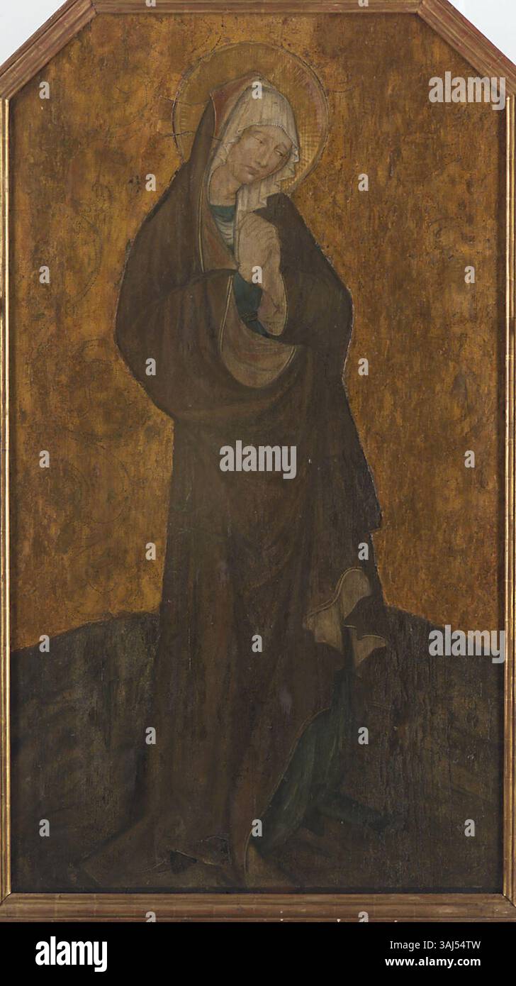 This circa 1410 painting, titled Our Lady of Sorrows, represents the ...