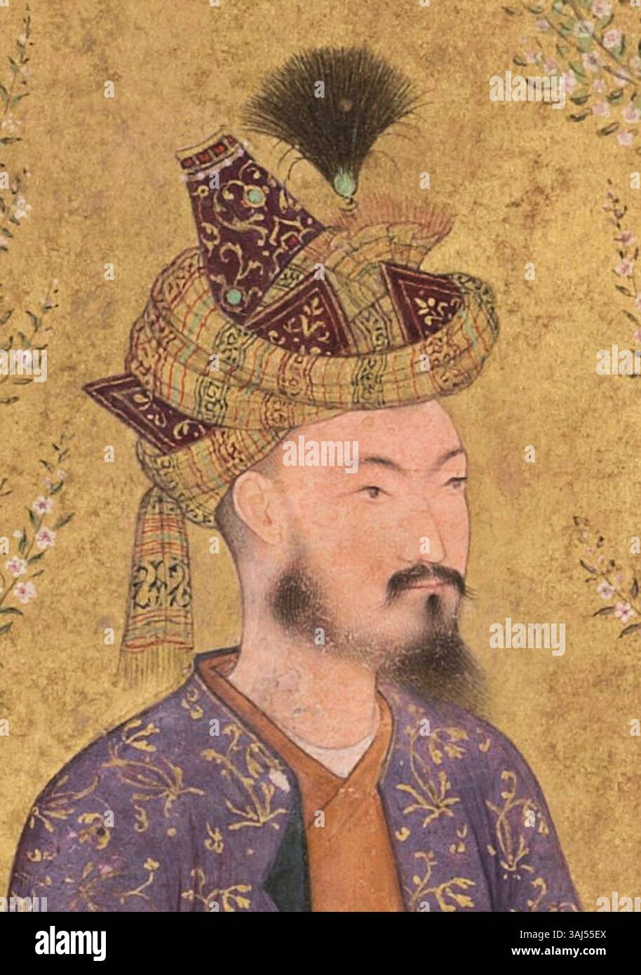 This 1640 portrait of Humayun, the second Mughal emperor, reflects the ...