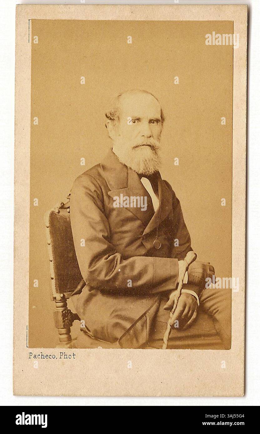 Photograph of Francisco do Rego Barros, captured by Pacheco in the 19th ...