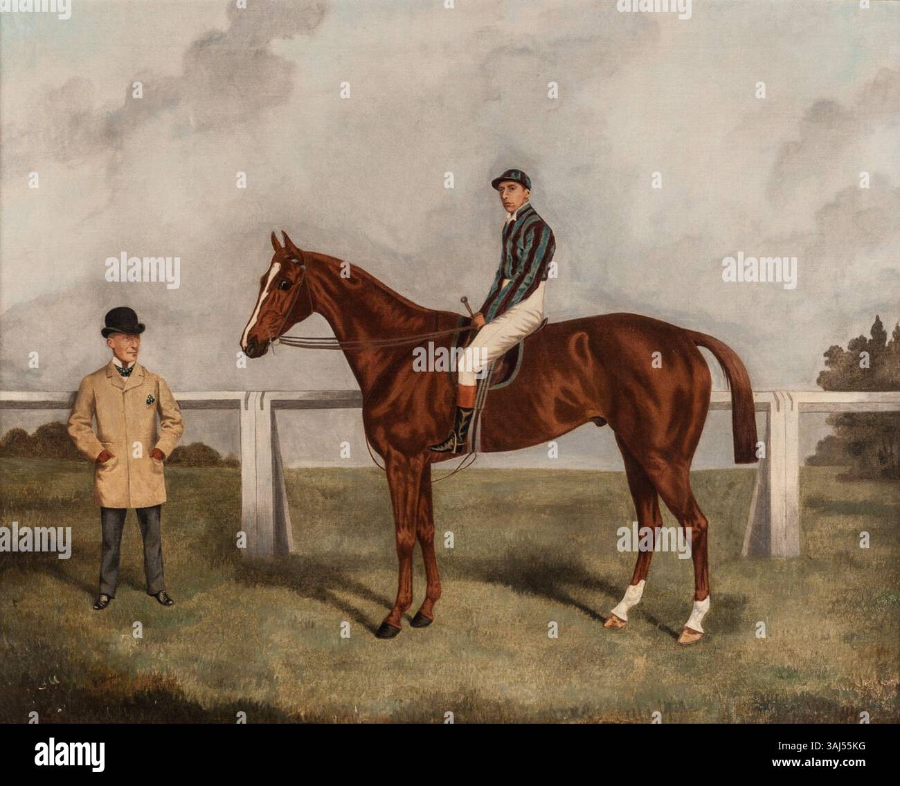 This painting by Joshua Dighton (1831-1908) commemorates Ilex, the ...