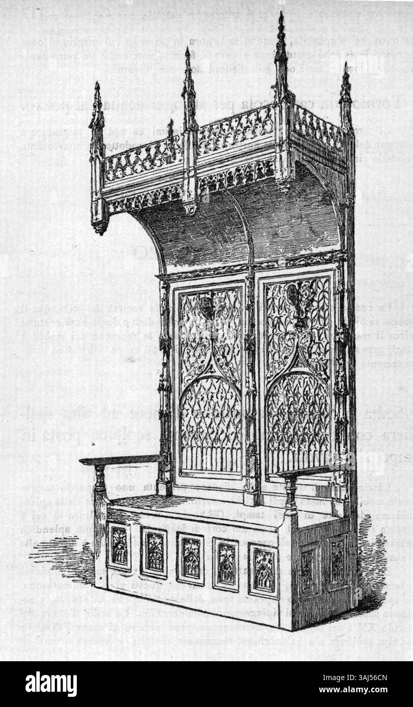This model for the general exhibition depicts a baronial chair in the ...