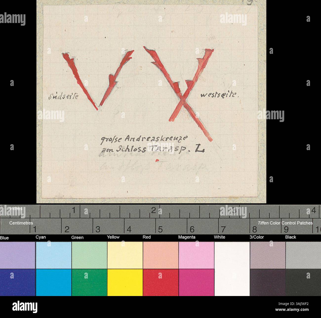 This 1900-1908 painting by Johann Rudolf Rahn depicts two large St ...