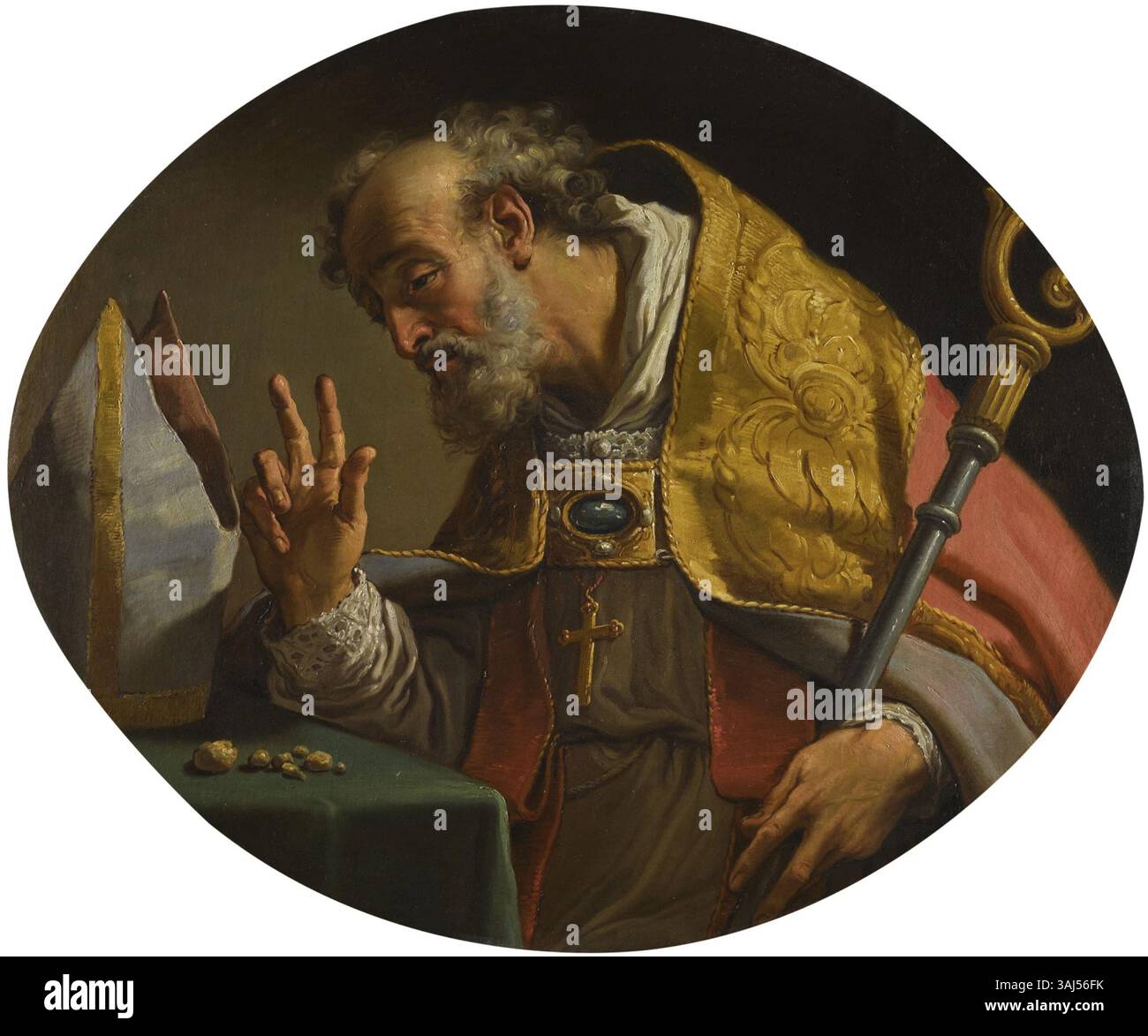 This painting of Saint Liborius by Gaetano Gandolfi, created between ...