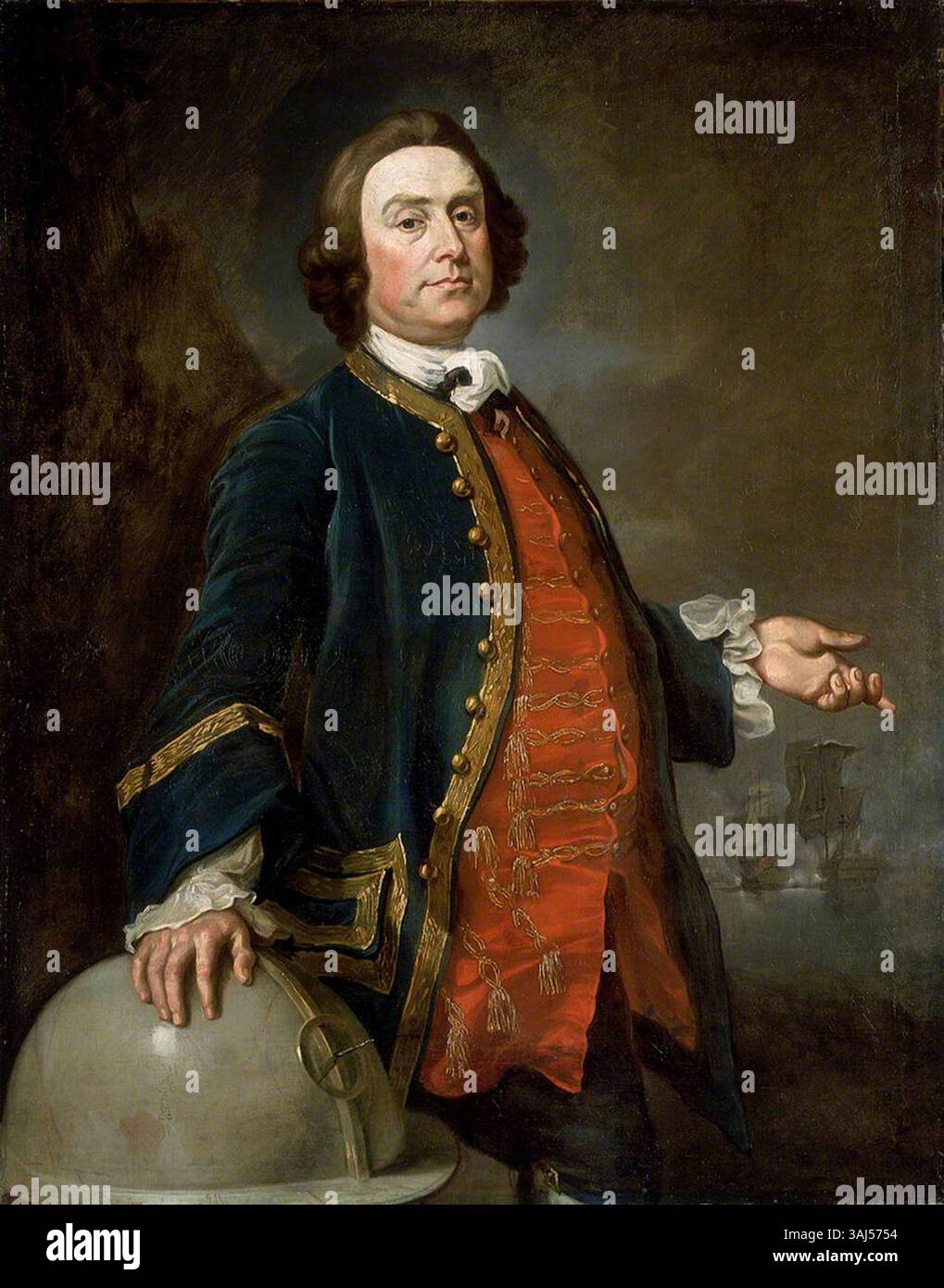 This 18th-century portrait from the British School depicts Commodore ...
