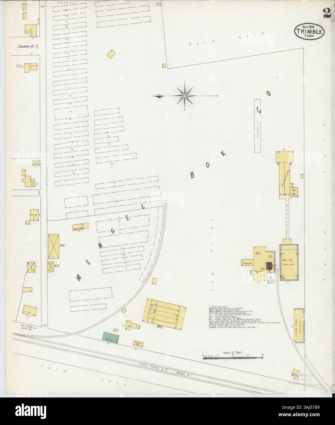 This Sanborn Fire Insurance Map from 1899, for Trimble, Tennessee ...
