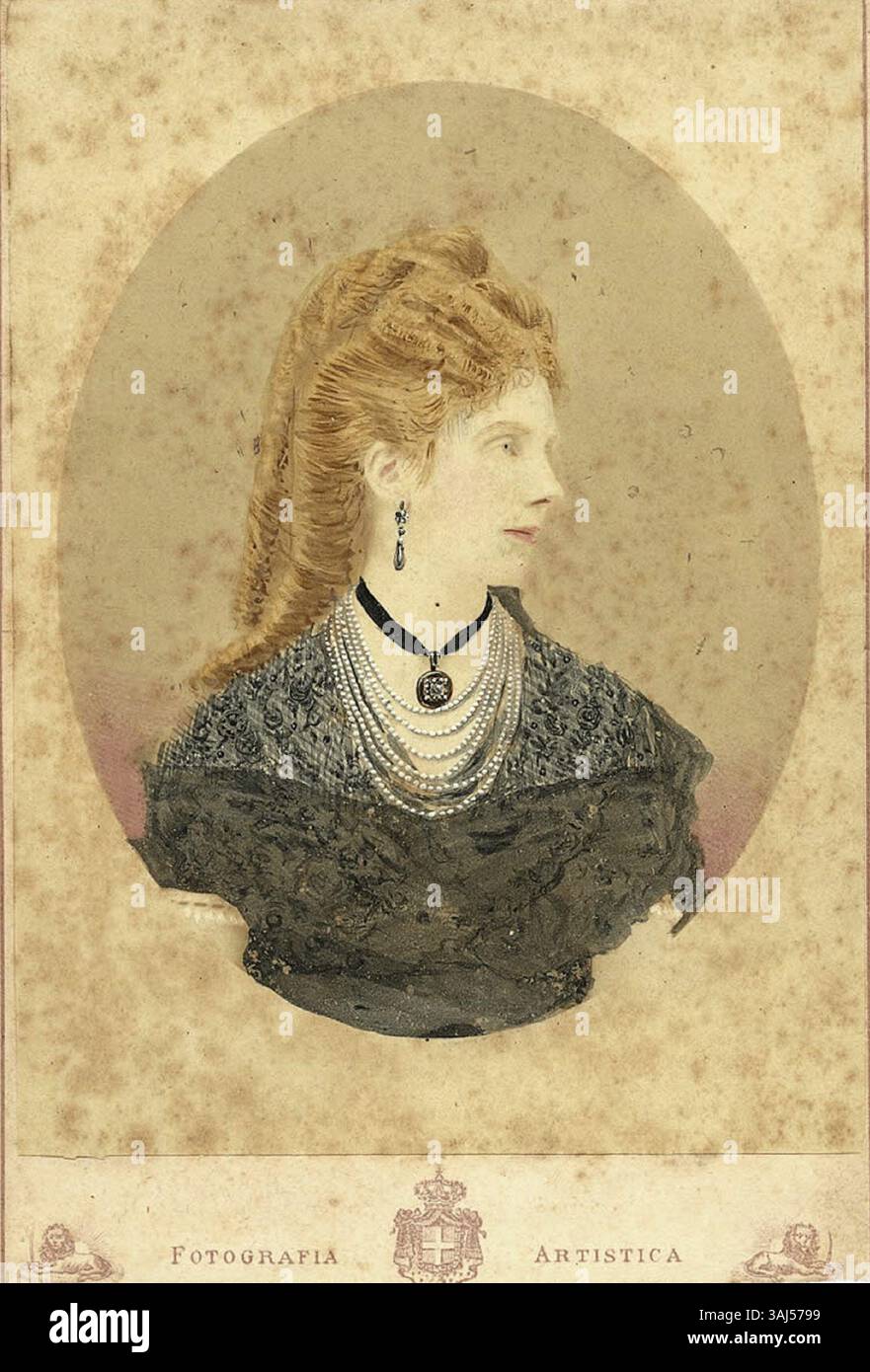 A 19th-century photograph of Princess Lavinia Boncompagni Ludovisi ...