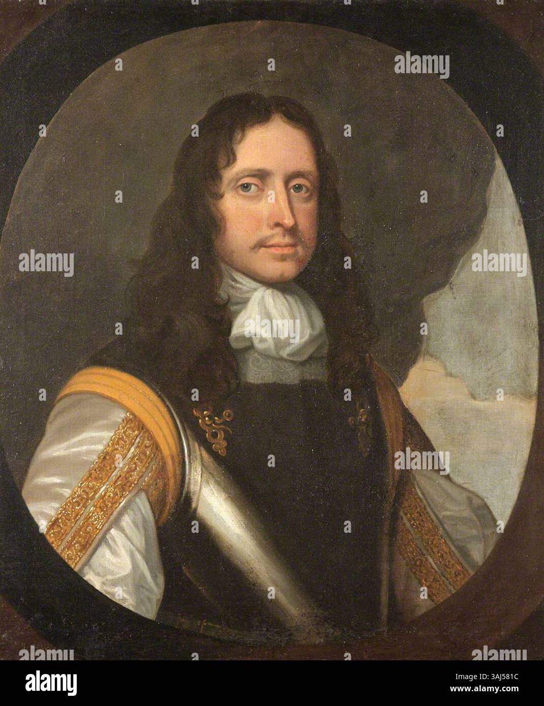 This portrait, painted circa 1670, depicts Sir Thomas Myddelton III, 1st Baronet, rendered in ...
