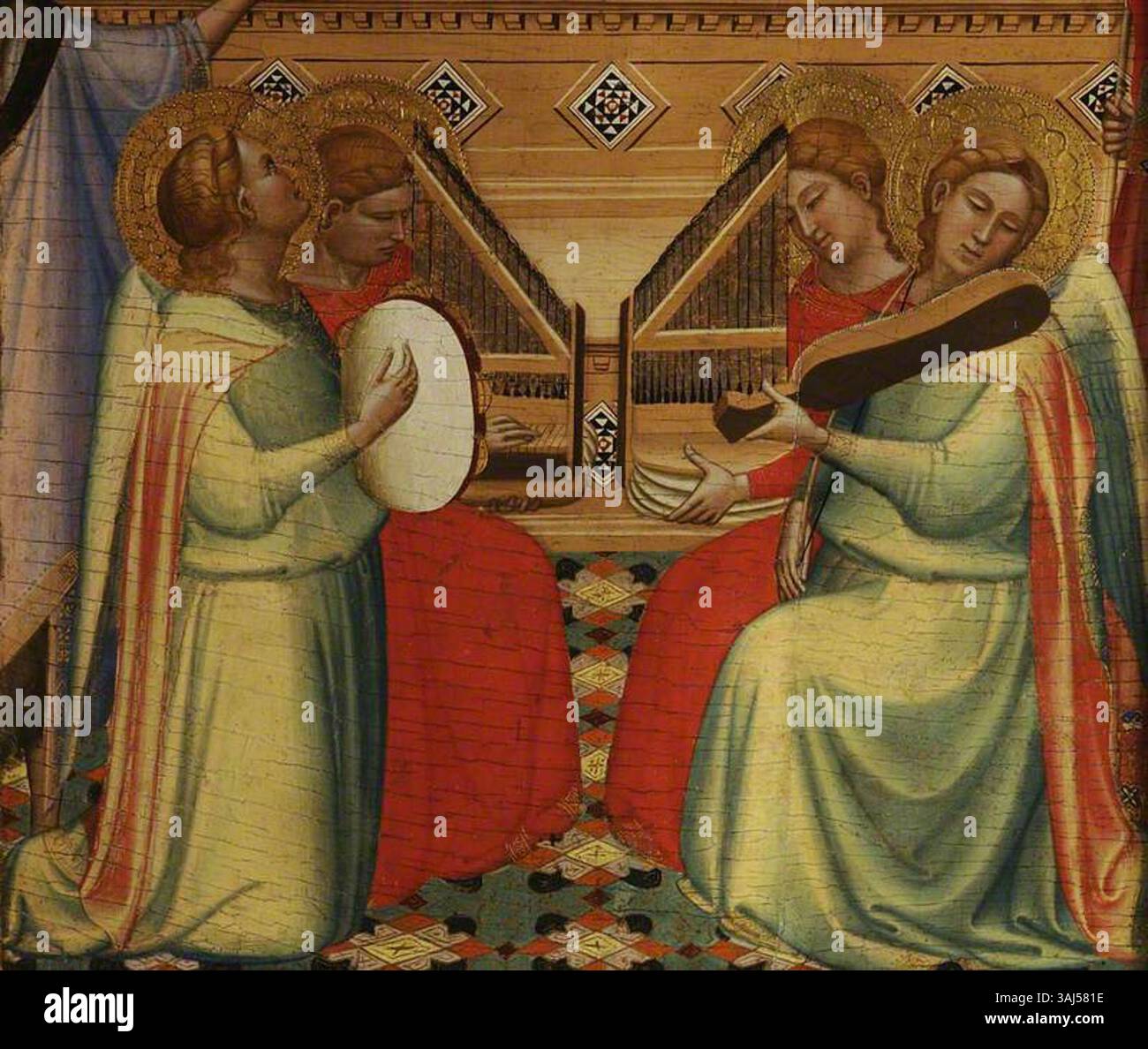 Bernardo Daddi's religious painting from the early 14th century, 'Four ...