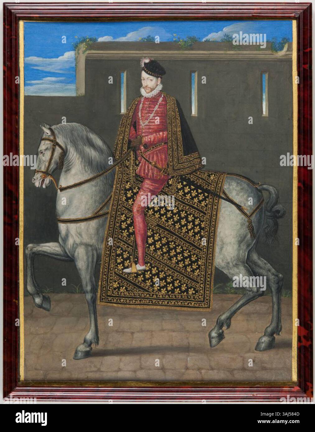 This 1573-1577 portrait of Charles IX, King of France, is housed at ...