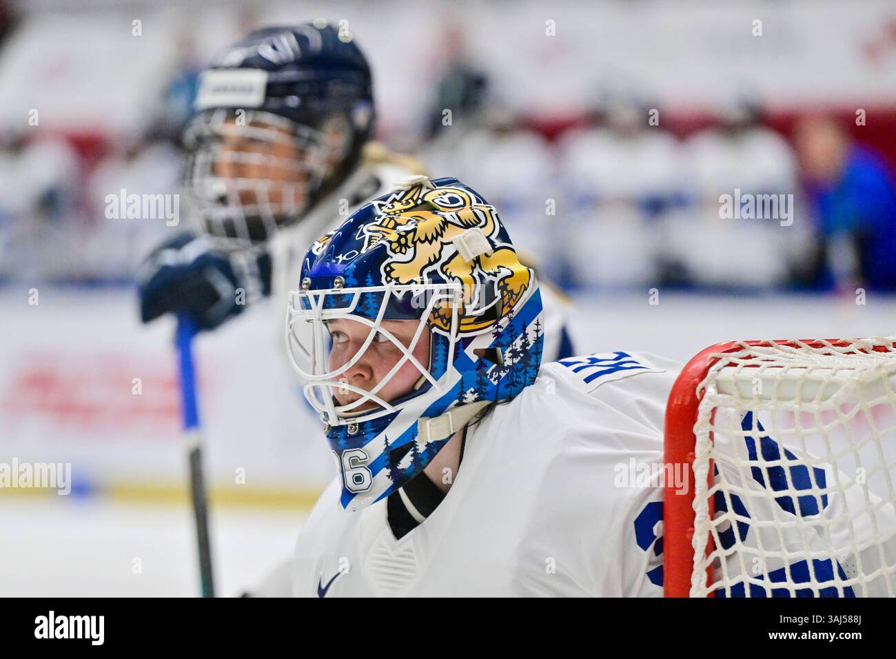 Goalkeeper Anni Keisala FIN Is Seen During The IIHF Women s World Goalkeeper Anni Keisala FIN Is Seen During The IIHF Women s World