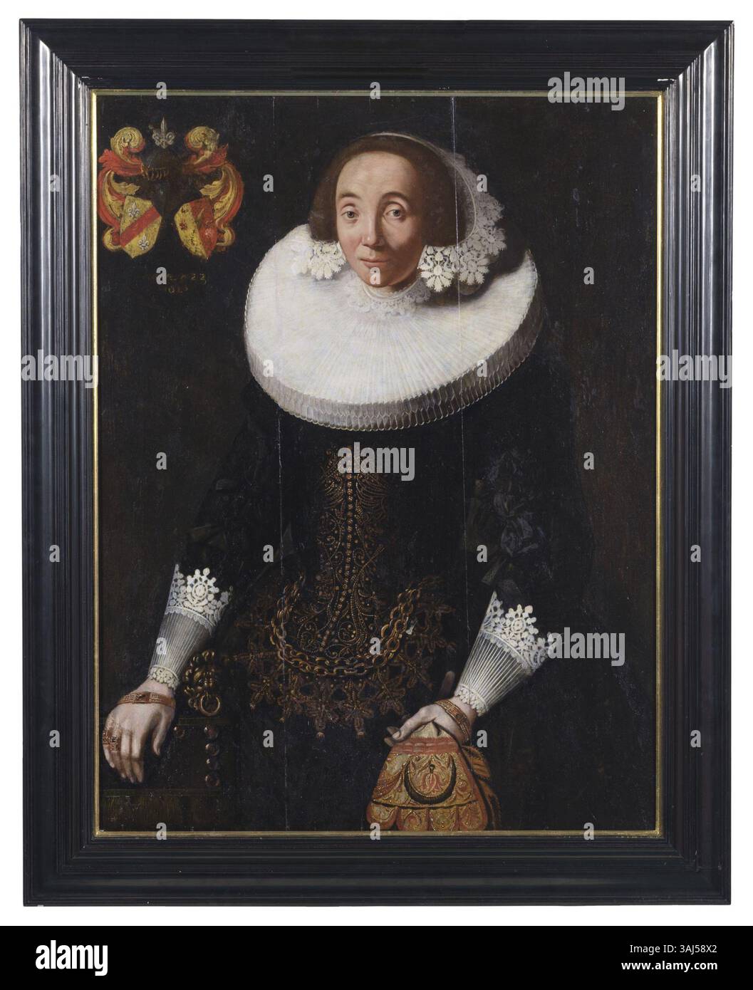 Portrait of Anna Vinckenborg, painted in 1623. The oil on panel ...