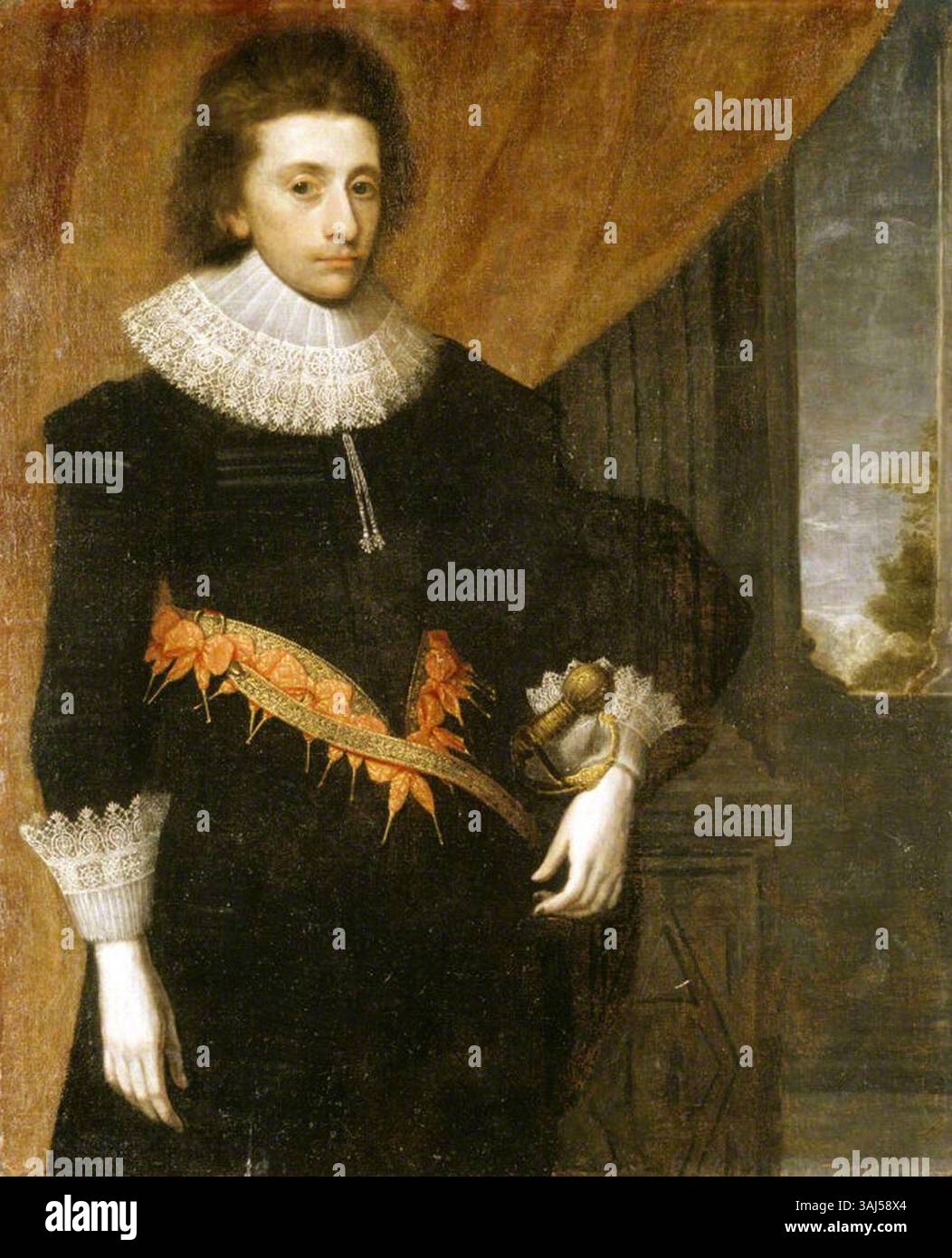 This 17th-century portrait depicts Sir Percy Herbert, 2nd Baron Powis ...