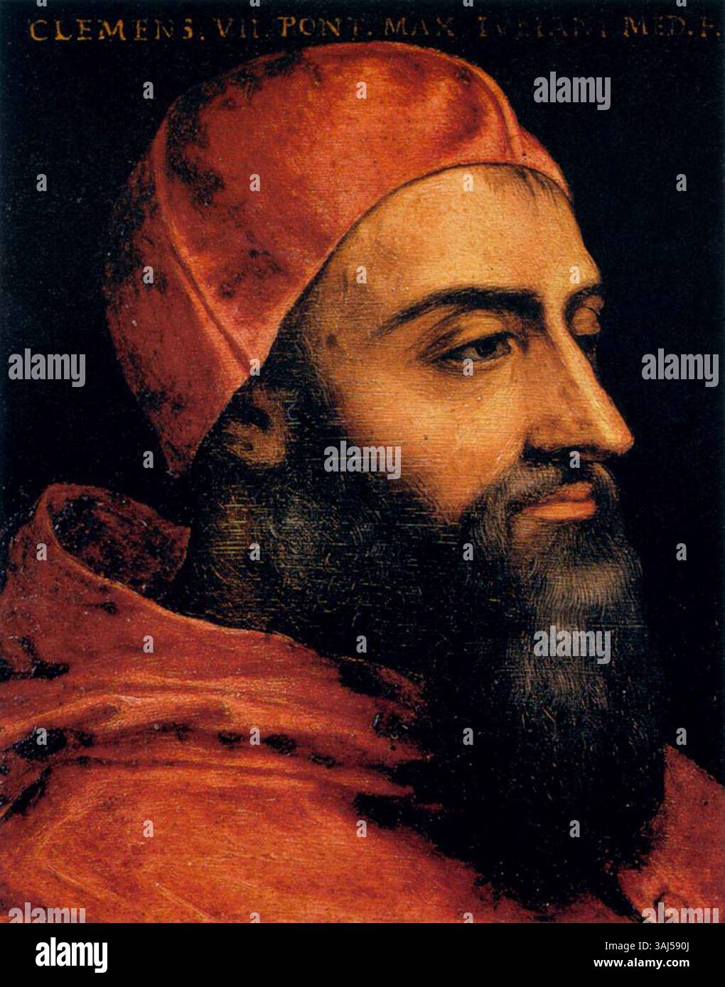 This portrait of Pope Clement VII, painted between 1565 and 1569 by the ...