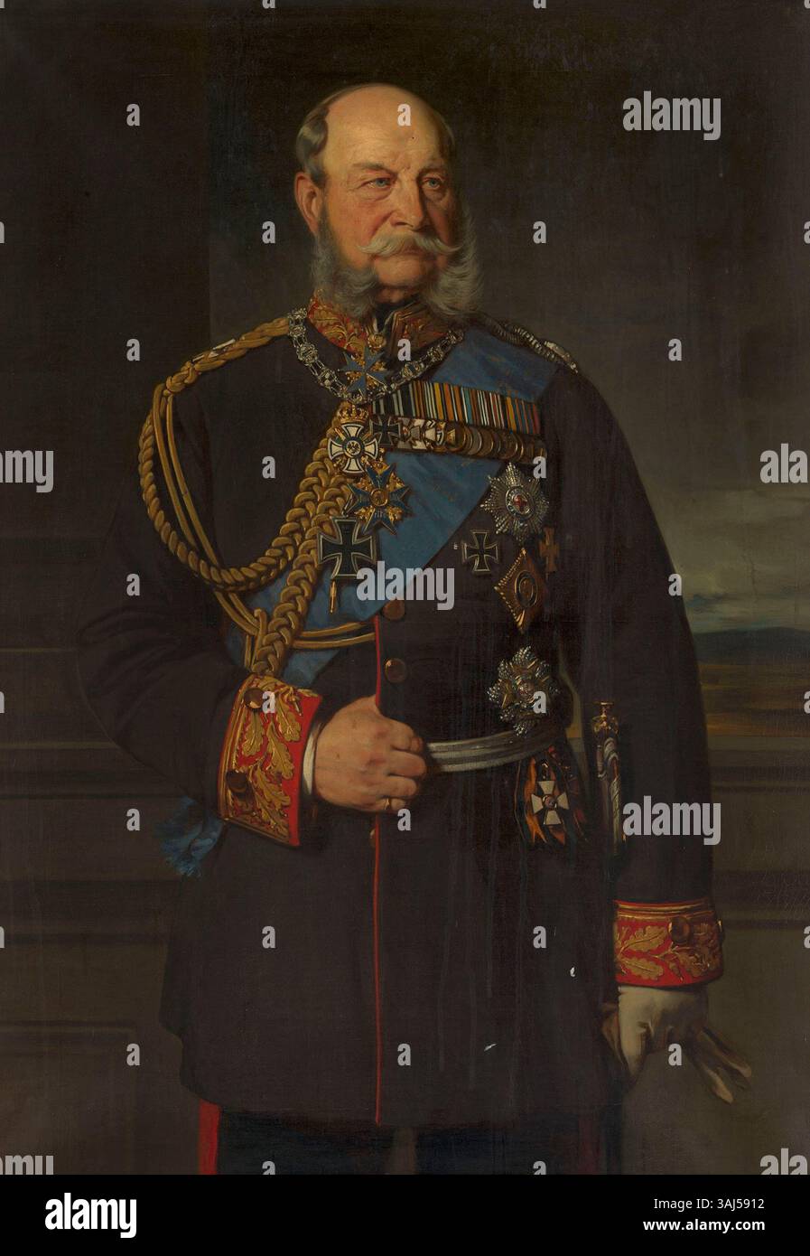 This painting is a portrait of William I, King of Prussia and German ...