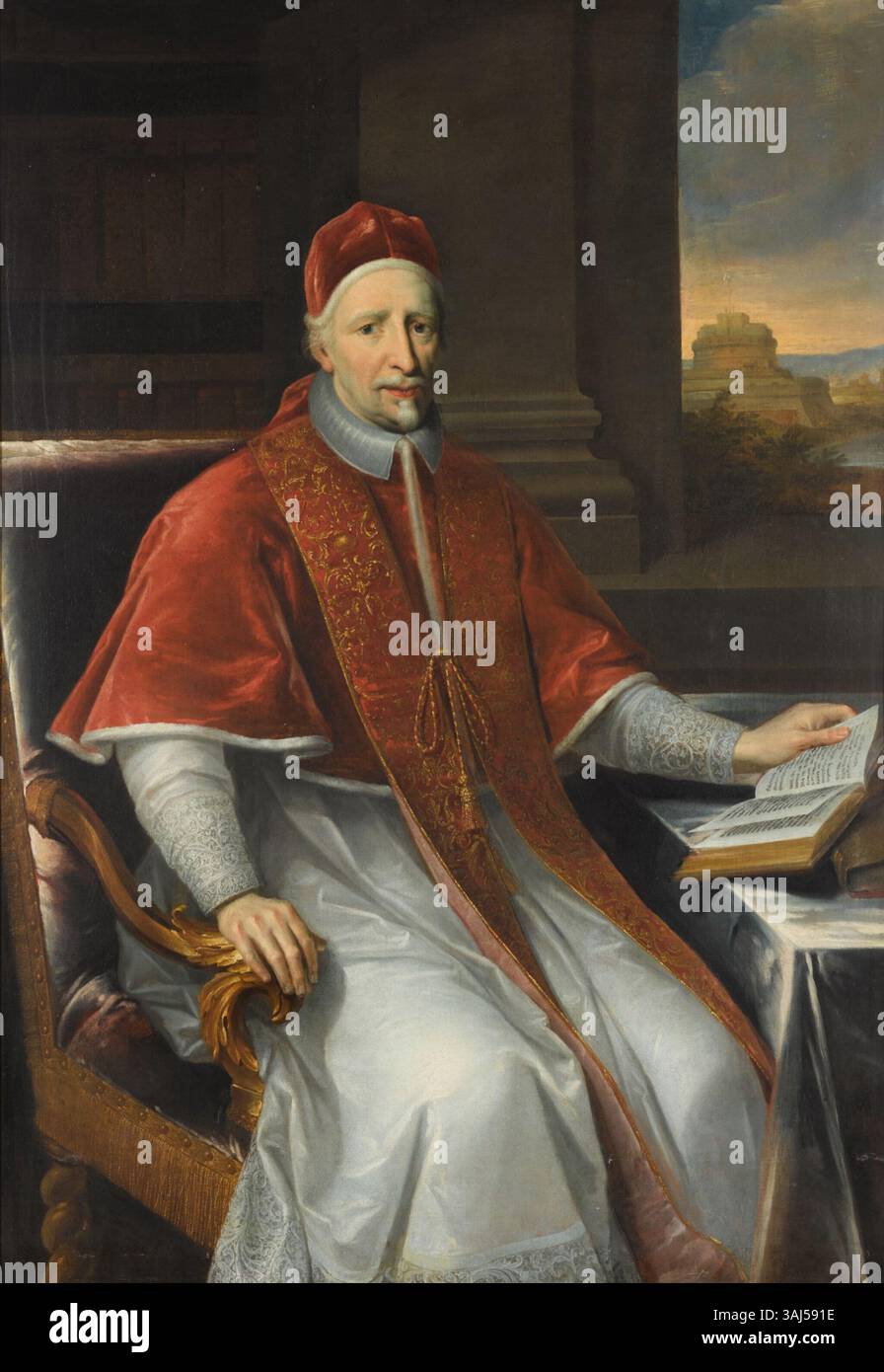 This portrait of Giulio Rospigliosi, Pope Clement IX, painted by a ...