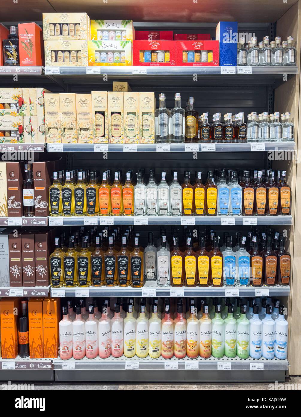 Grand Bay, Mauritius - January 29, 2025: Extensive retail a wide ...