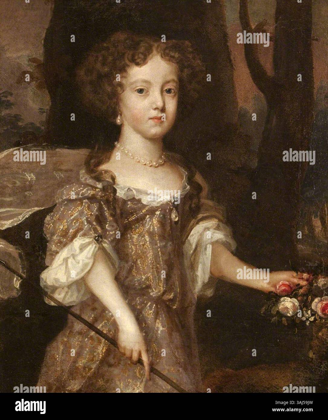 This portrait, attributed to Jacob Huysmans, depicts Lady Mary Russell ...