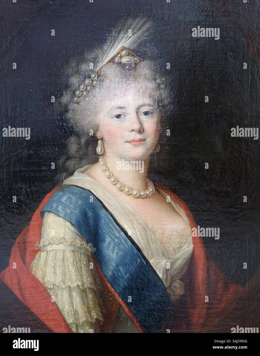 This portrait depicts Empress Maria Feodorovna, born Princess Sophie ...