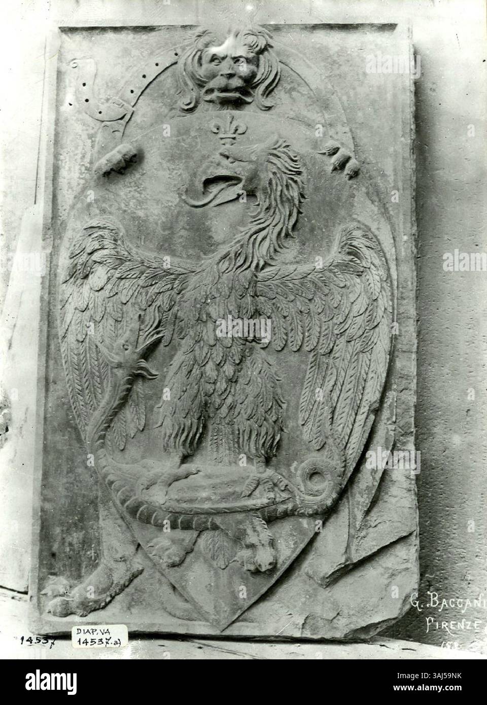 Giuseppe Baccani's 'Stemma di parte Guelfa' from the 1880s, originally ...