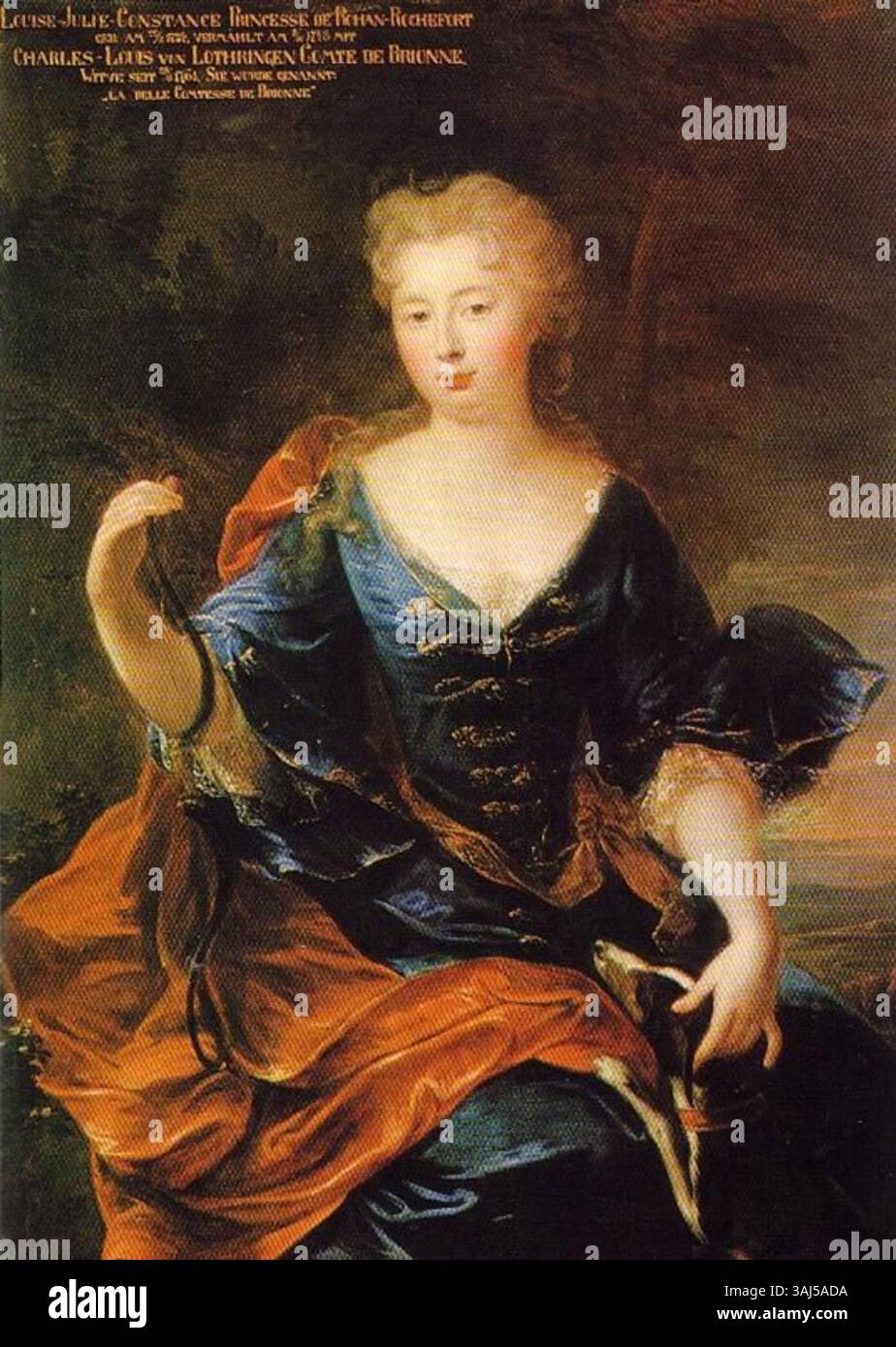 This portrait, once thought to depict Louise Julie Constance de Rohan ...