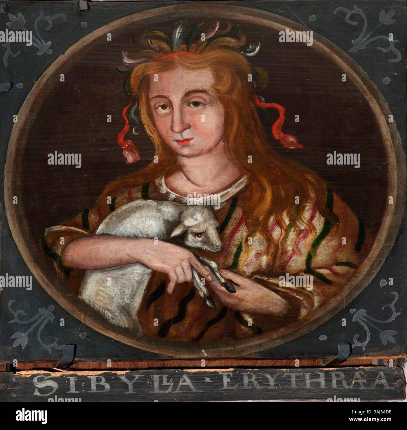 A 17th-century painting by the British School, portraying the ...