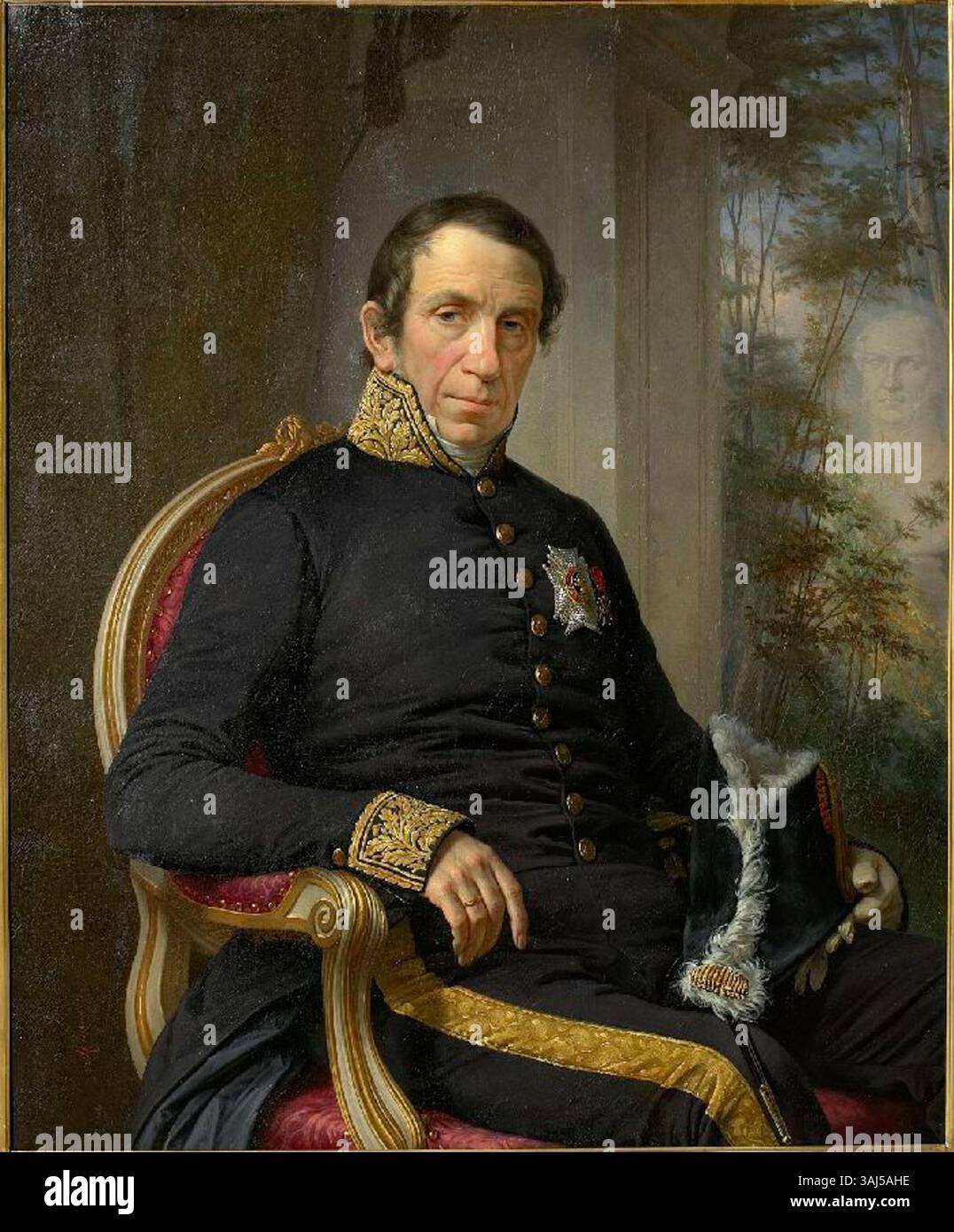 This 1851 portrait of Baron Louis de Schiervel, painted by August Adolf ...