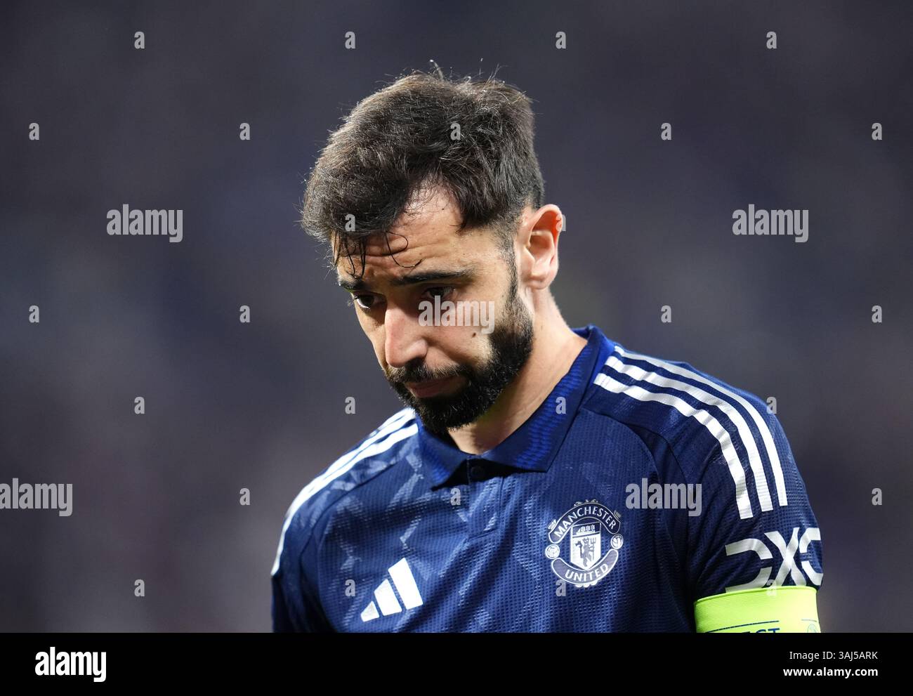 Manchester United's Bruno Fernandes during the UEFA Europa League ...