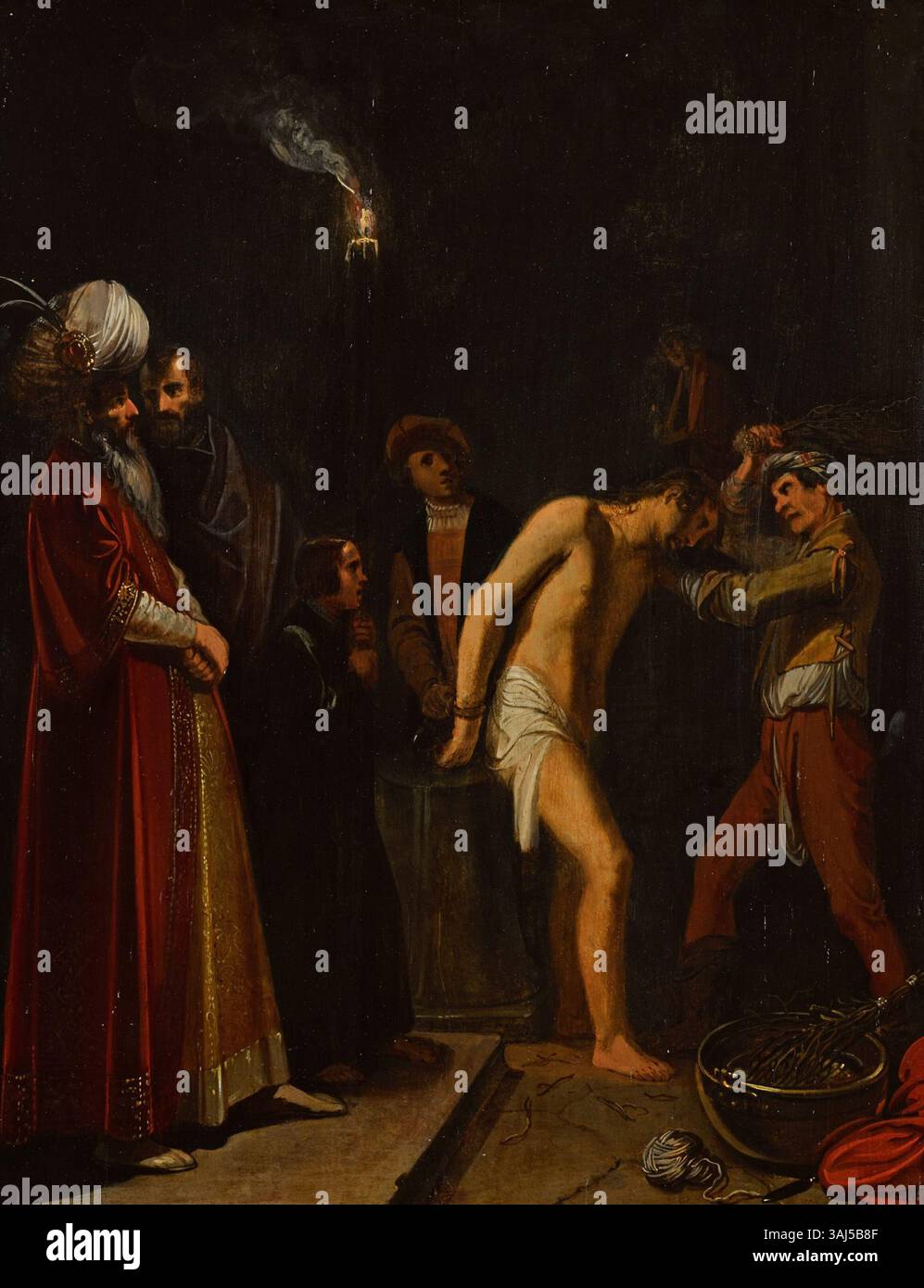 Jan Pynas' 1609 painting 'The Flagellation of Christ' depicts the ...