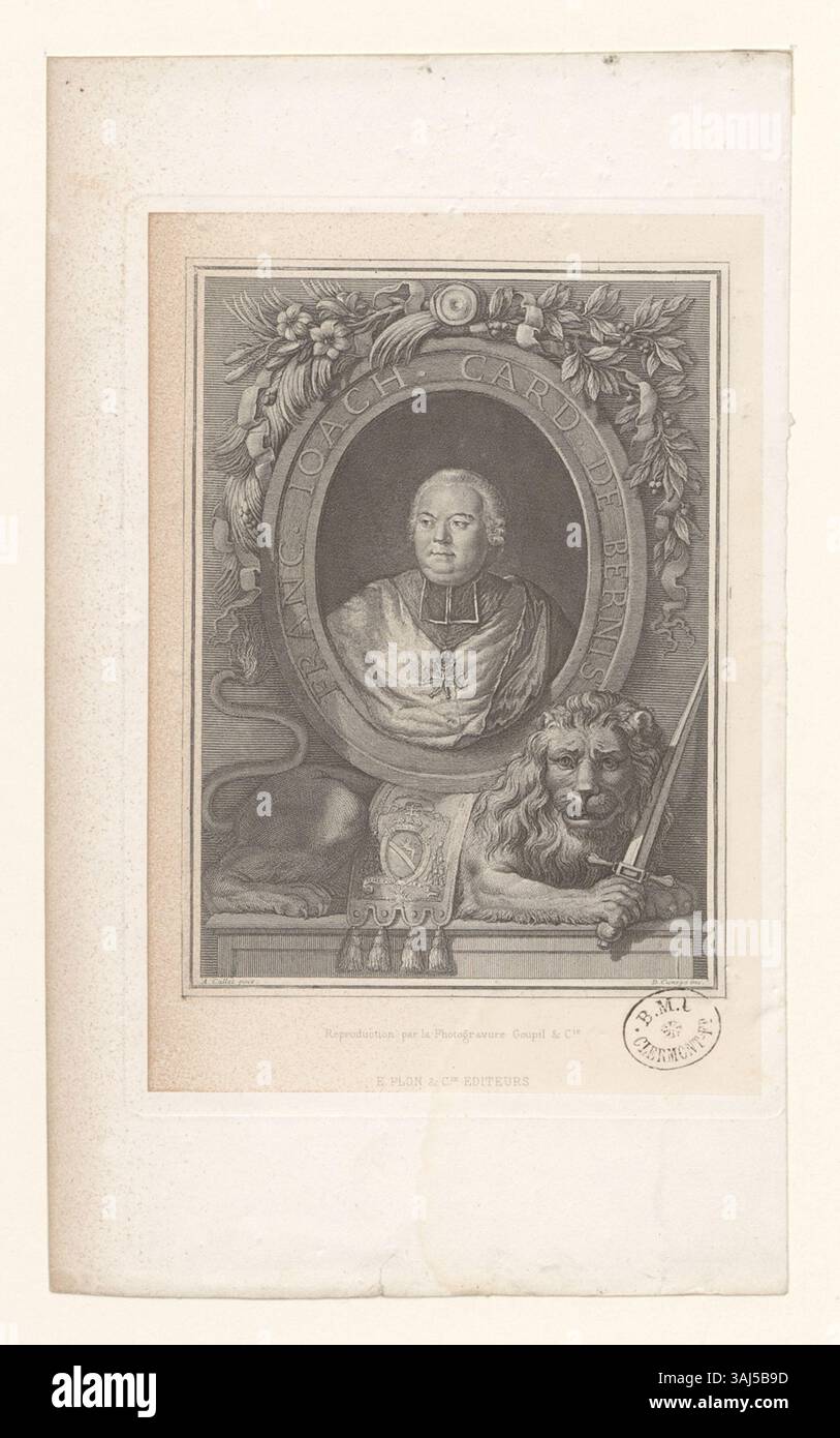This photomechanical print from the Boyer collection features Cardinal ...