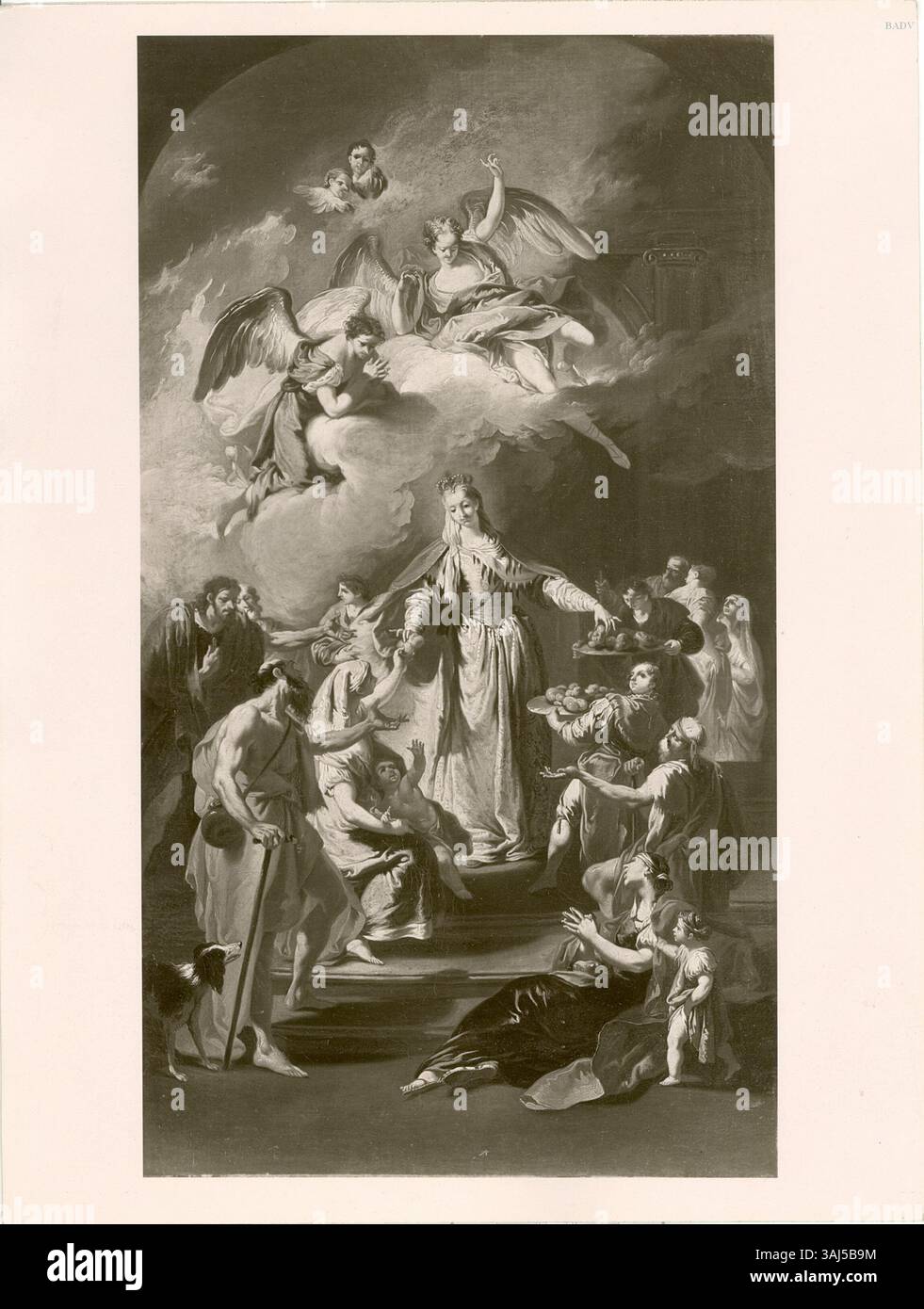 This painting, created after Giambattista Pittoni around 1712, depicts ...