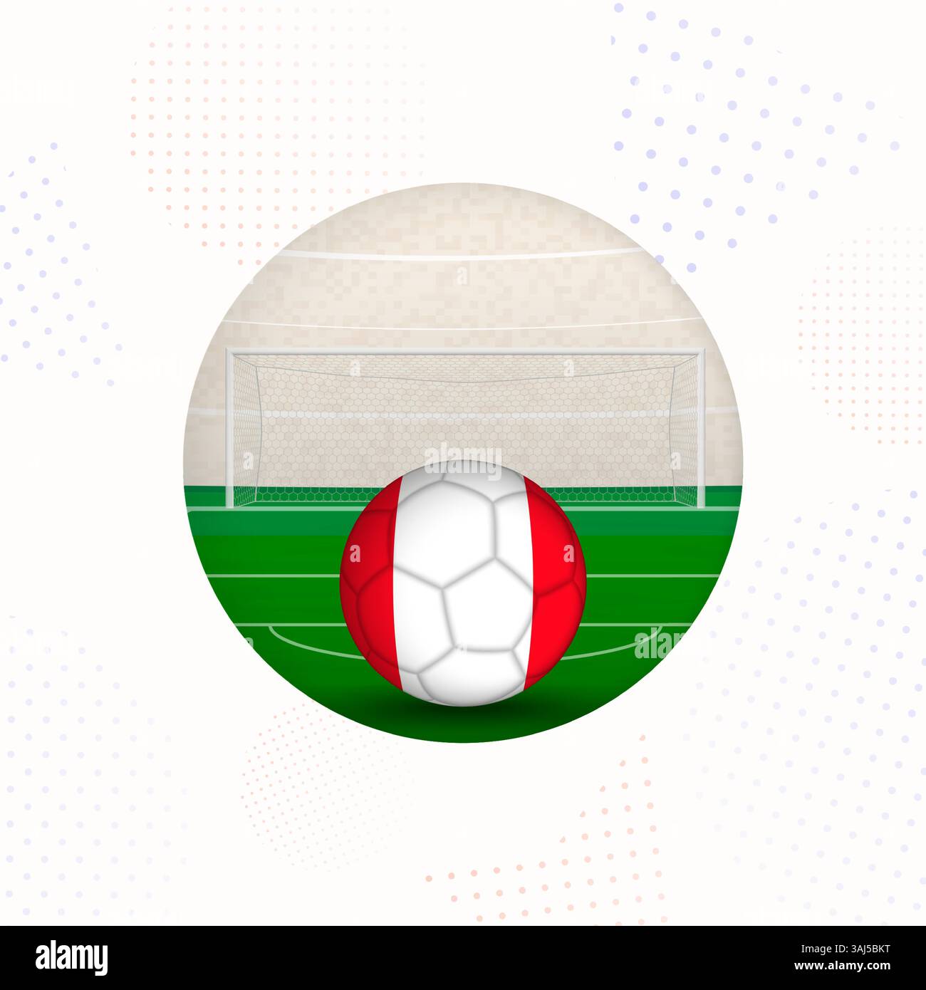 Peru flag football image Stock Vector Images - Alamy