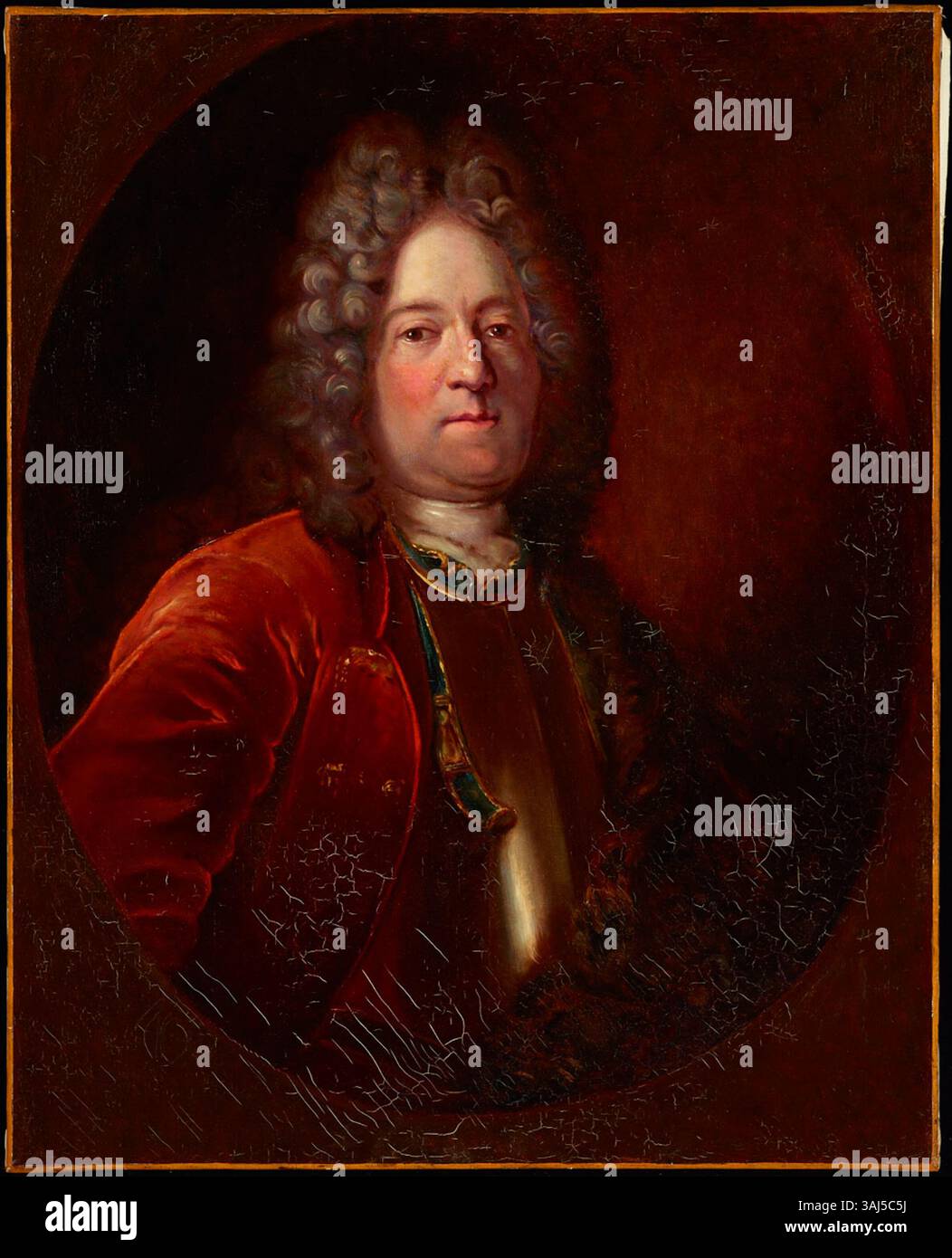 This 18th-century oil painting portrays Jean-Baptiste Le Gardeur de ...