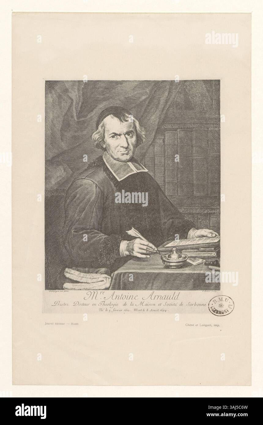 This photomechanical print by Jean Baptiste de Champaigne portrays ...