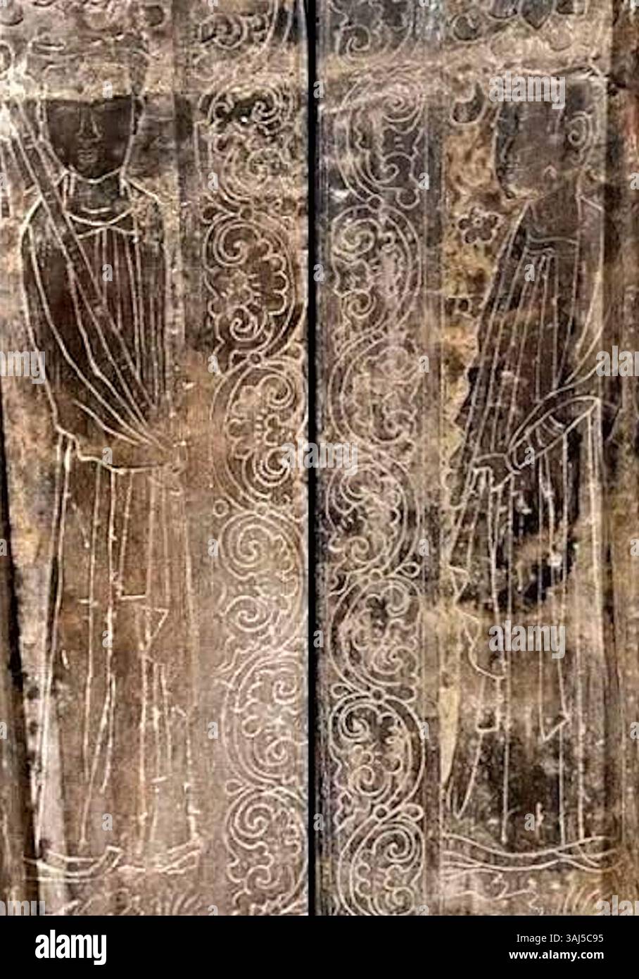 The tomb of Li Jinxun, from the 7th century, features depictions of ...