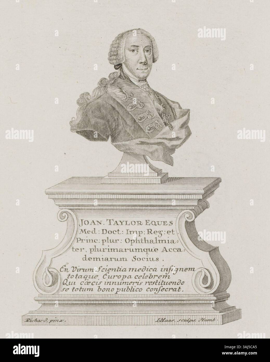 This copper engraving of John Taylor, created by Jonas Haas and Richard ...