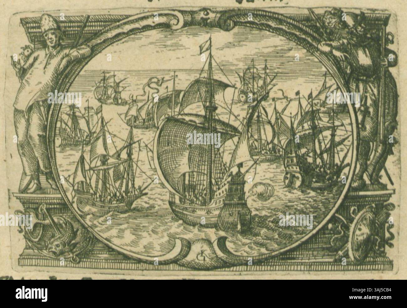 Title cartouche for Johann Verken's book 'Ostindienreise' (Journey to ...