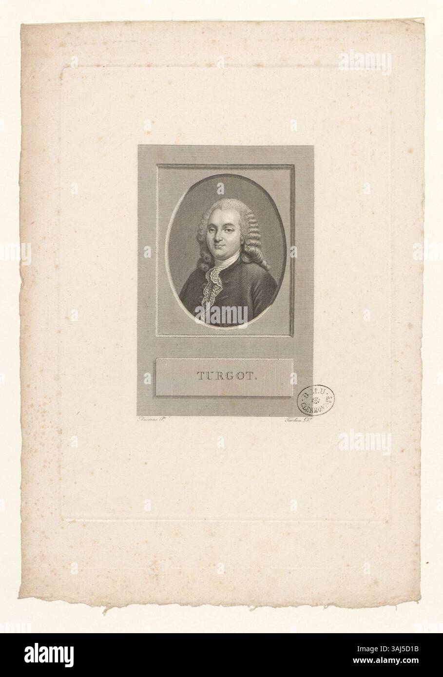 This intaglio print from the Boyer collection depicts Anne Robert ...